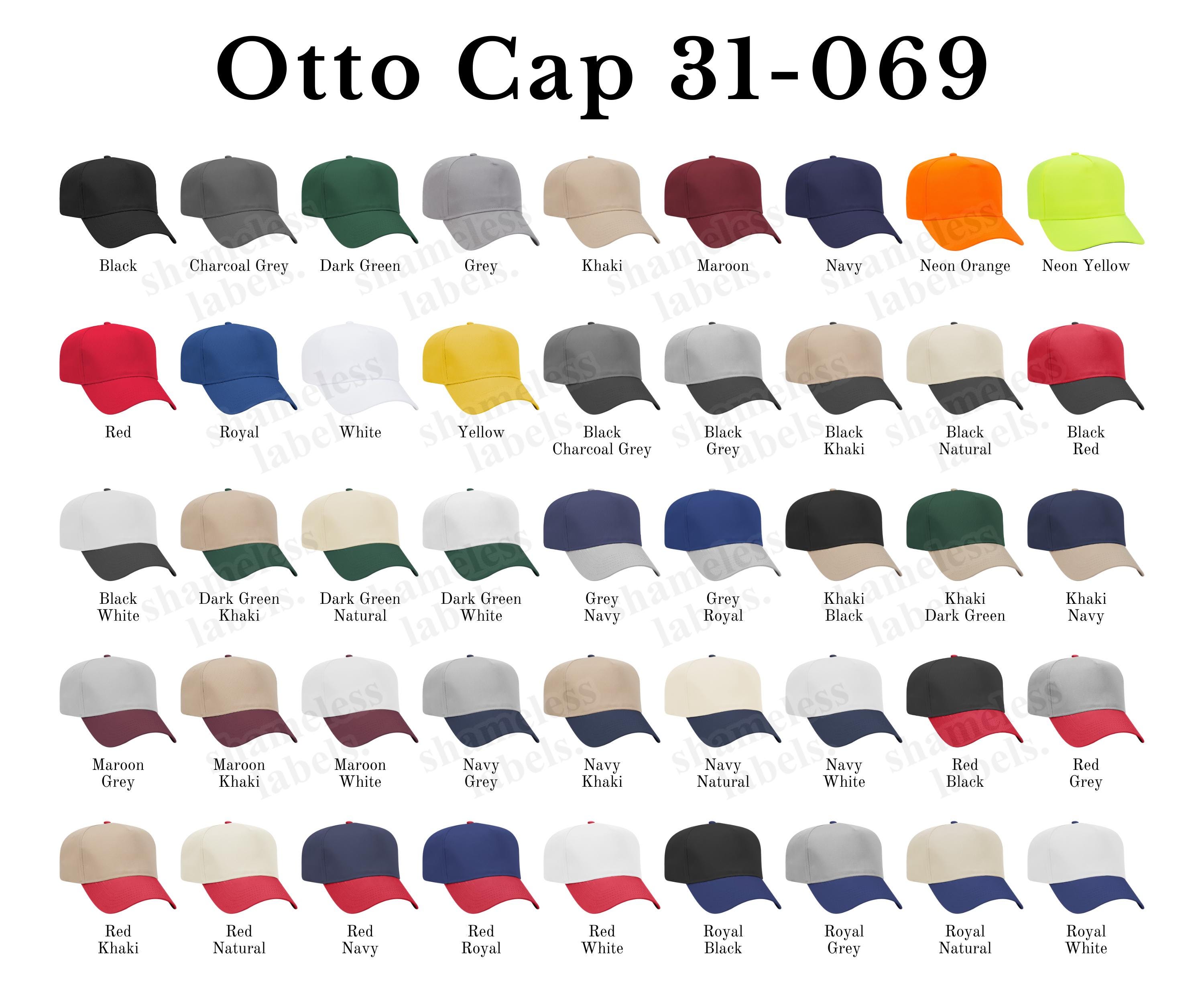 Editable Otto Cap 31-069 Color Chart & Size Chart, Hat Canva Template ...
