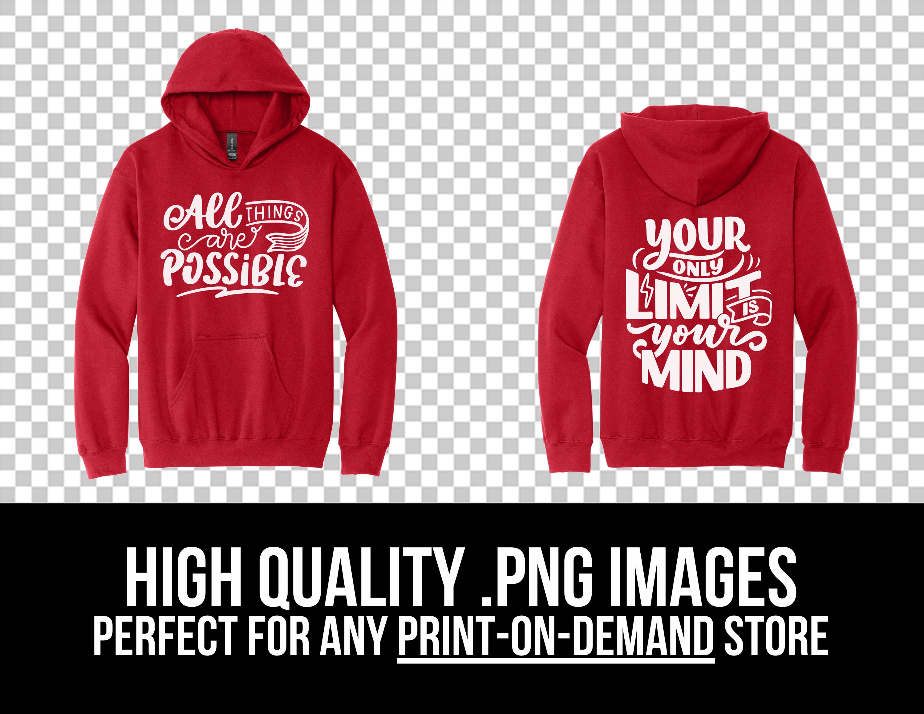 Gildan SF500 Front and Back Mockup Bundle, Hoodie Mockup PNG, SF500 ...