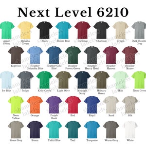 Next Level 6210 PNG Mockup Bundle, Transparent White Backgrounds, All ...