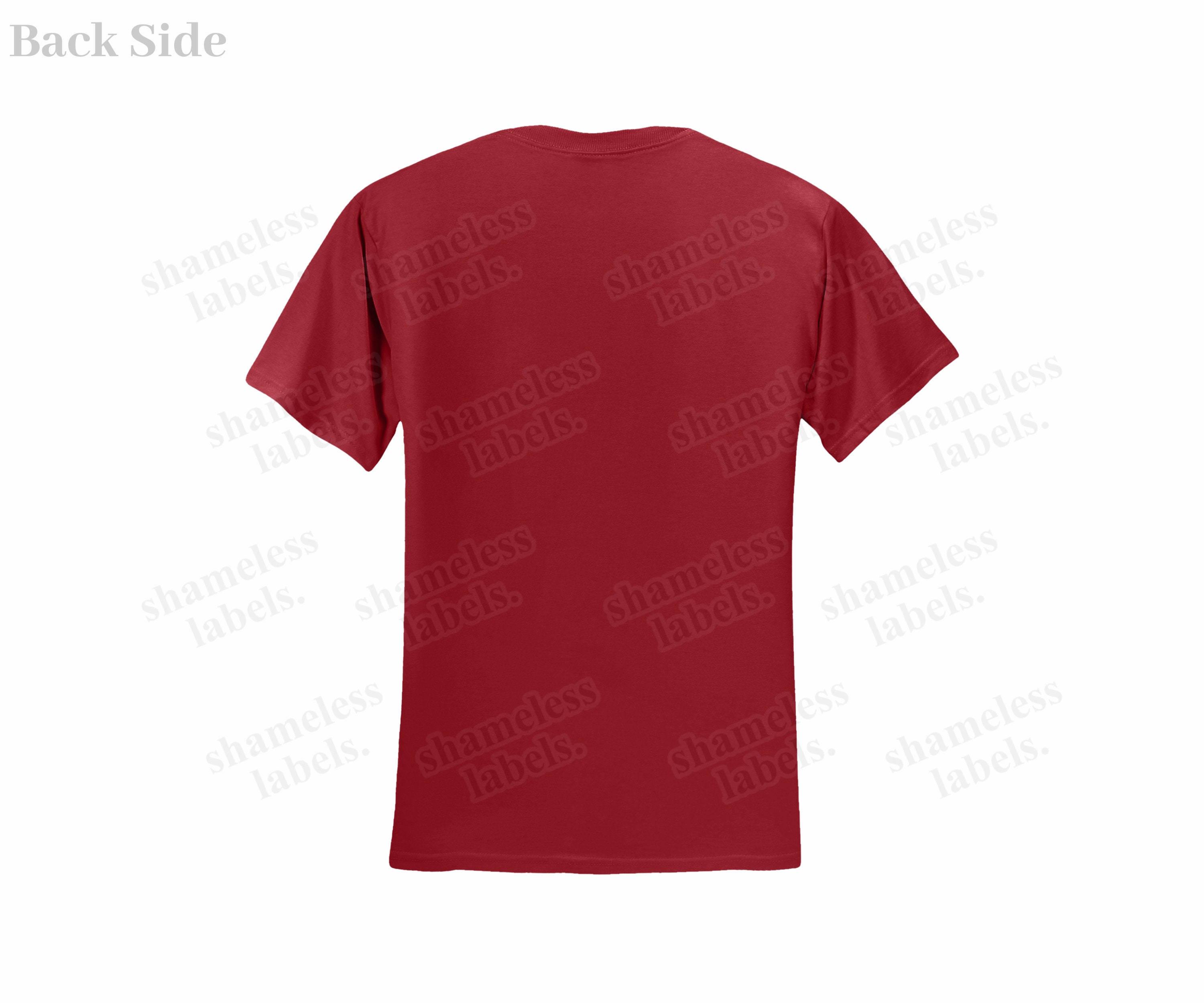 Jerzees 29M Front and Back Flat Lay Mockup Bundle, Transparent + White ...