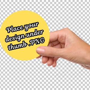 Hand Holding Sticker Mockup, Finger Holding Sticker PNG, Photoshop ...