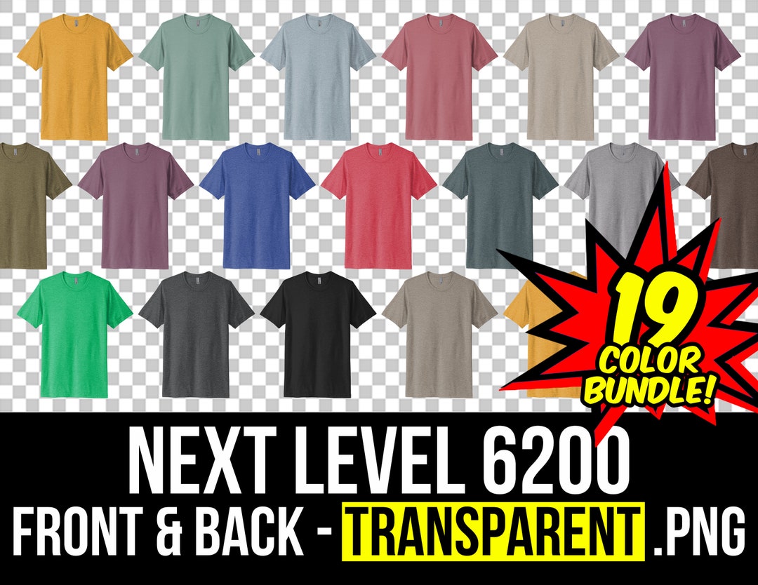 Next Level 6200 Front and Back Mockup Bundle T Shirt Mockup - Etsy