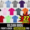Editable Gildan 2000 Color Chart & Size Chart, Canva Template, G200 ...