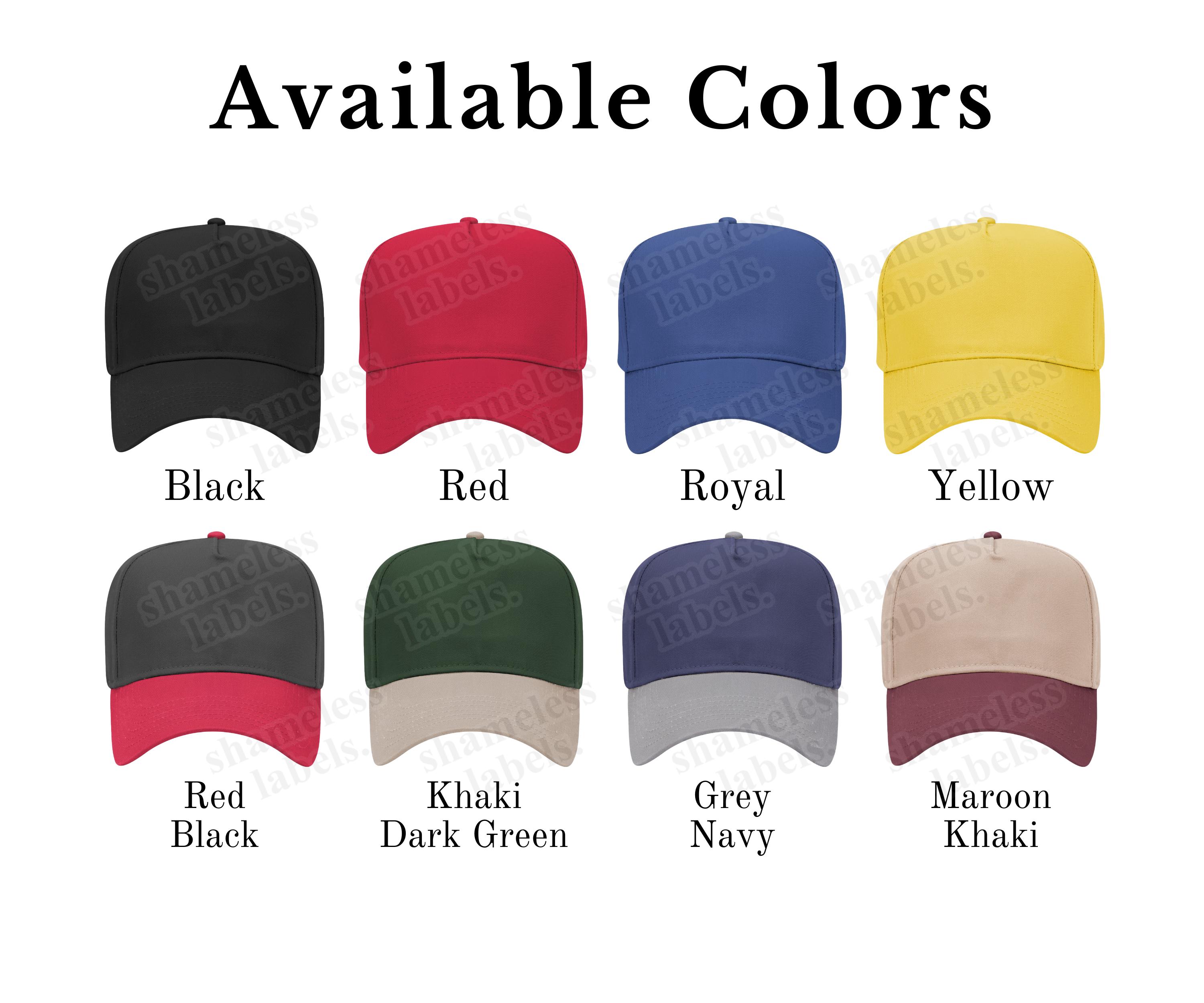 Editable Otto Cap 31-069 Color Chart & Size Chart, Hat Canva Template ...