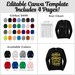 Gildan 2400 Color Chart & Size Chart, Editable Canva Template, G240 ...