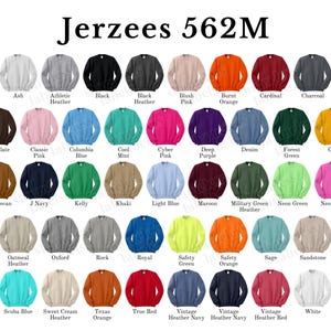 Editable Jerzees 562 Color Chart & Size Chart, Canva Template, Jerzees ...