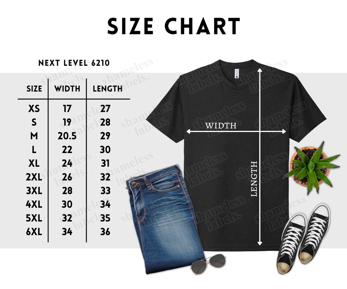 Editable Next Level 6210 Color Chart, Canva Template, N6210 Color Chart ...