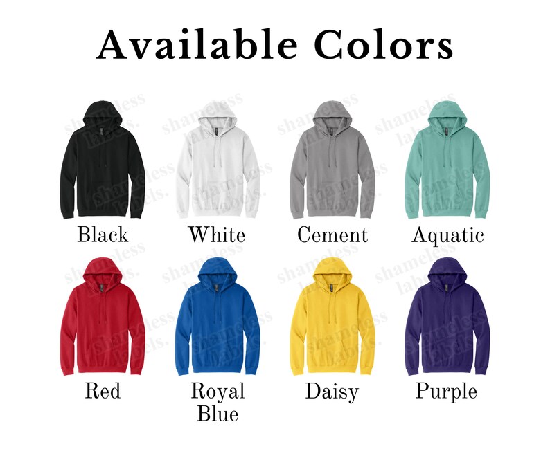 Editable Gildan SF500 Color Chart & Size Chart, Canva Template, SF500 ...