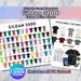 Editable Gildan 5000 Color Chart, Canva Template, G500 Color Chart ...