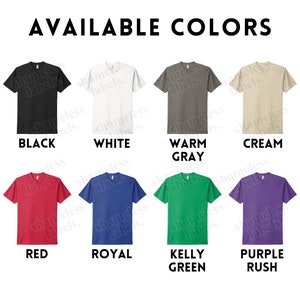 Editable Next Level 6210 Color Chart, Canva Template, N6210 Color Chart ...