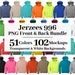 Editable Jerzees 996MR Color Chart & Size Chart, Canva Template, 996MR ...