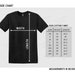 Gildan 64000 Size Chart, G640 Black T-shirt Size Chart, 64000 Size ...