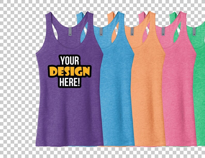 Next Level 6733 Front and Back Mockup Bundle, Women's Triblend ...