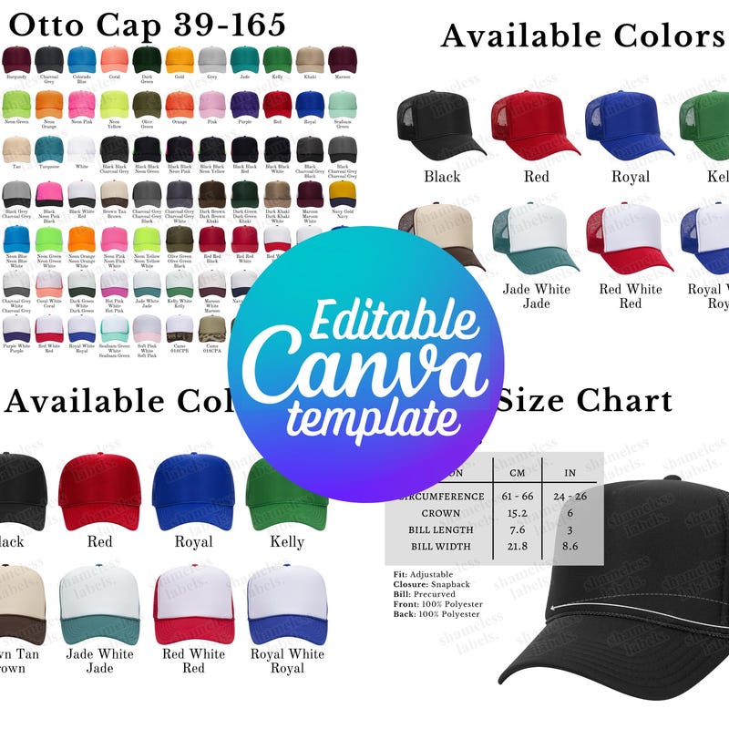 Otto 39 165 Size Chart - Etsy