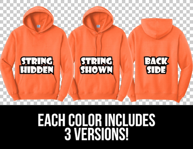 Port & Co PC78H Front and Back Mockup Bundle, Hoodie Mockup, Port and ...