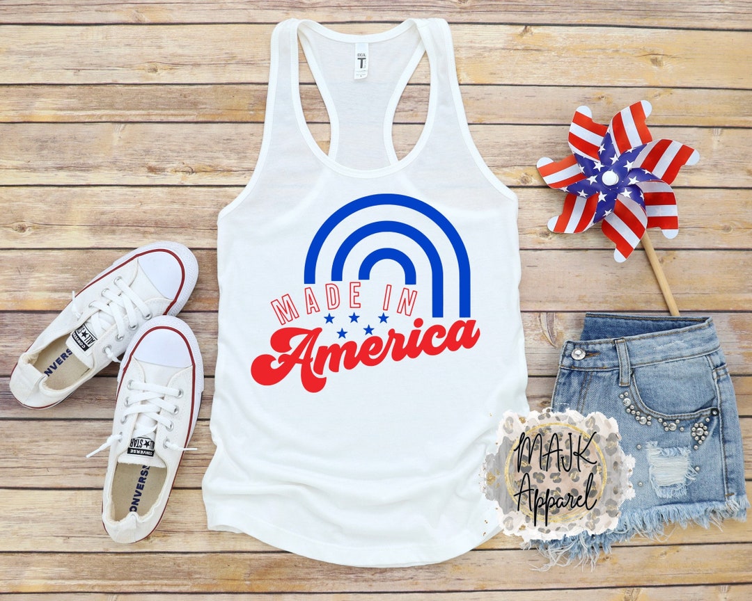 Made in the America Tank / American Made Tank / 4th of July Tank ...