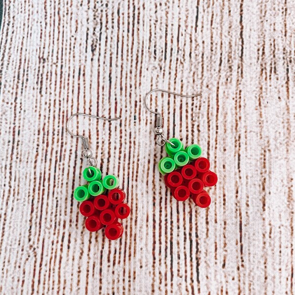 Perler Bead Earrings - Etsy
