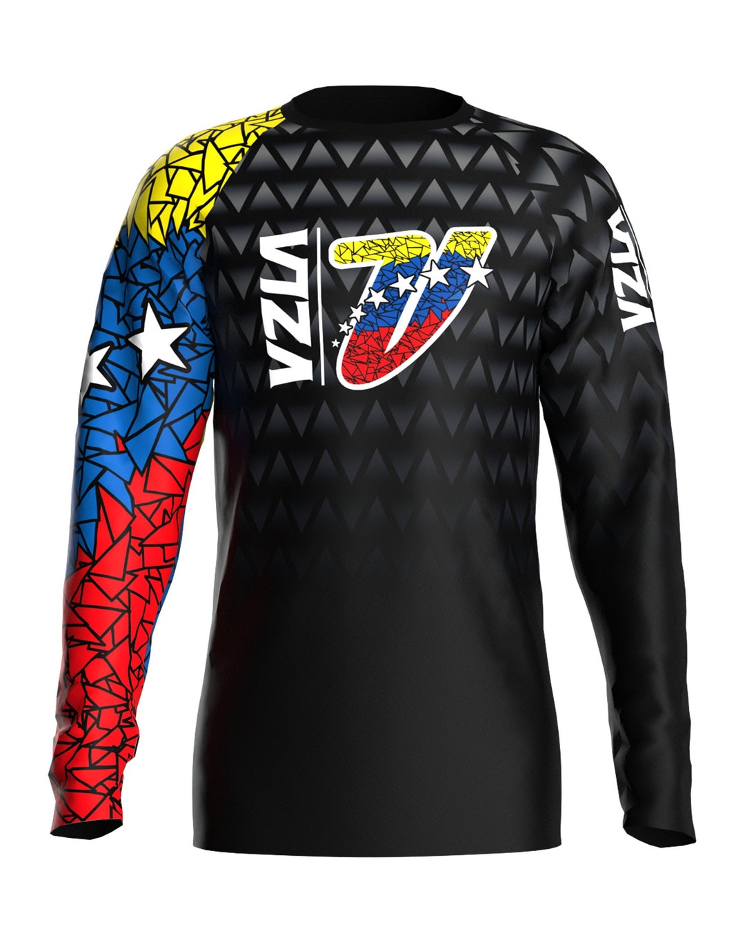 Venezuela Triangles Full Print Jersey - Etsy