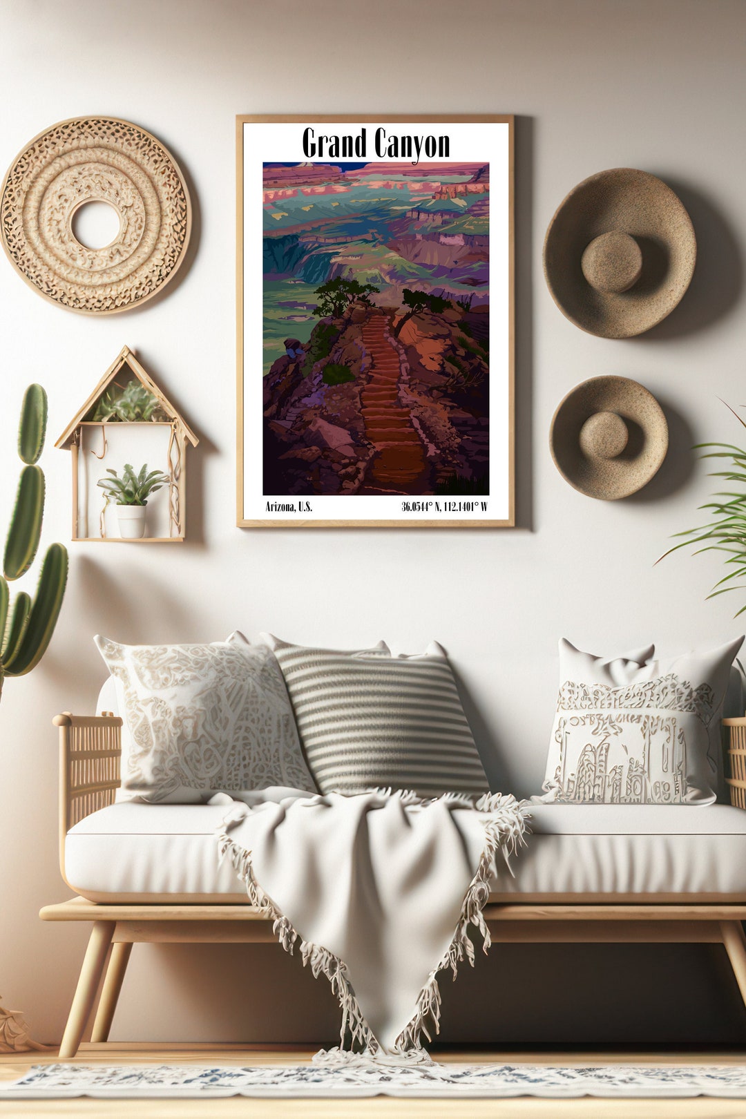 Grand Canyon Digital Travel Poster - Instant Download Art Print ...