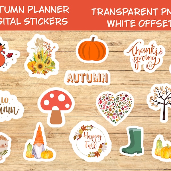 Autumn Planner Stickers - Etsy