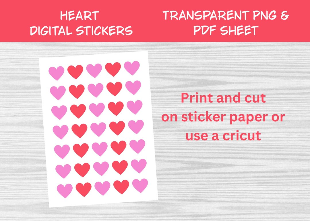 Heart Sticker Digital-digital Planner Stickers-planner Stickers-digital ...