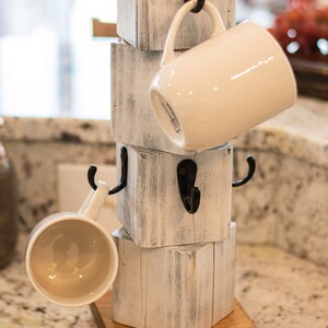 Rustic Farmhouse Kitchen Counter Mug Holder - Etsy