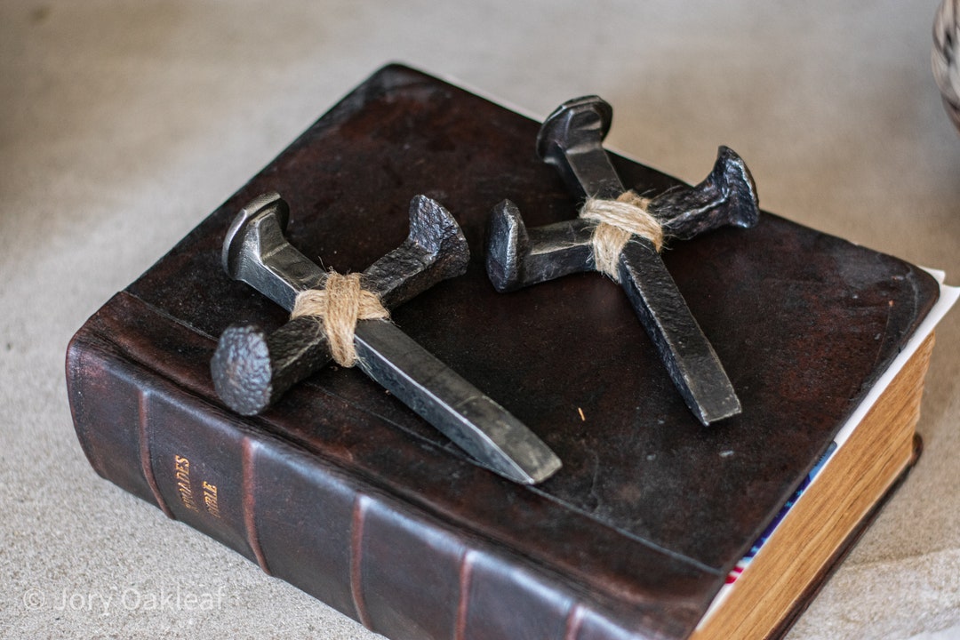 Rustic Railroad Spike Cross - Etsy