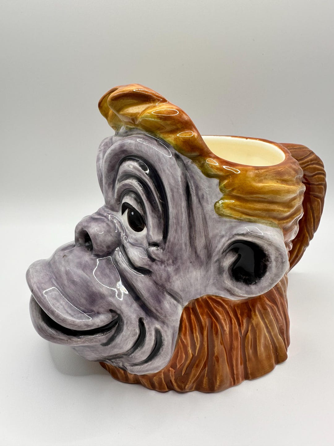 Rainforest Cafe Figural Gorilla Head Mug 1997 Rare ozzie Collectible ...