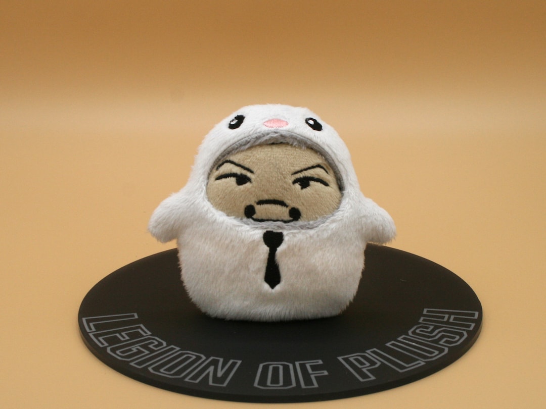 White Marine Mini Plush With a Pigeon Onesie - Etsy