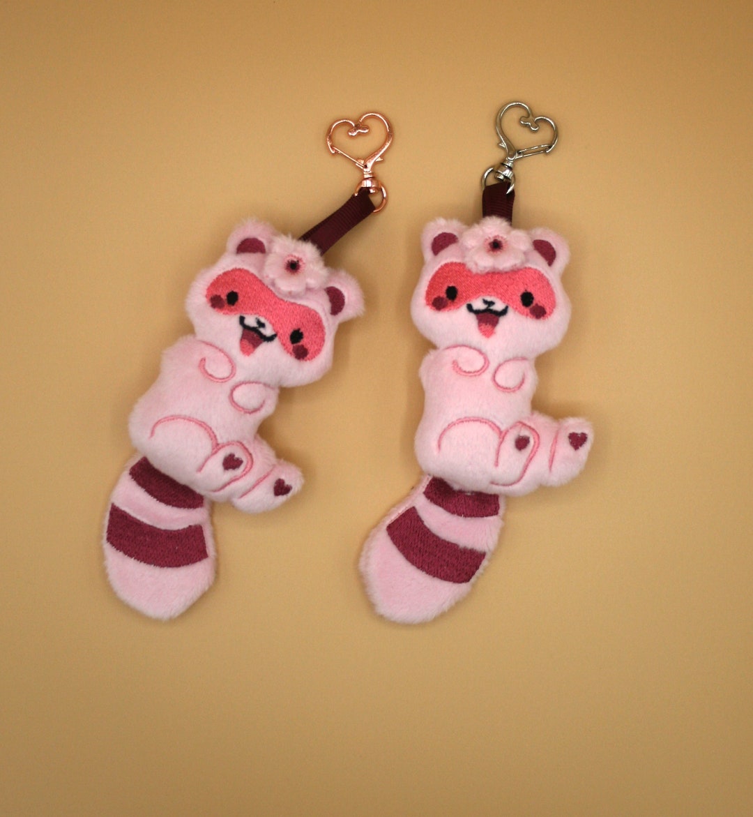 Spring Tanuki Keychain With Cherry Blossom - Etsy