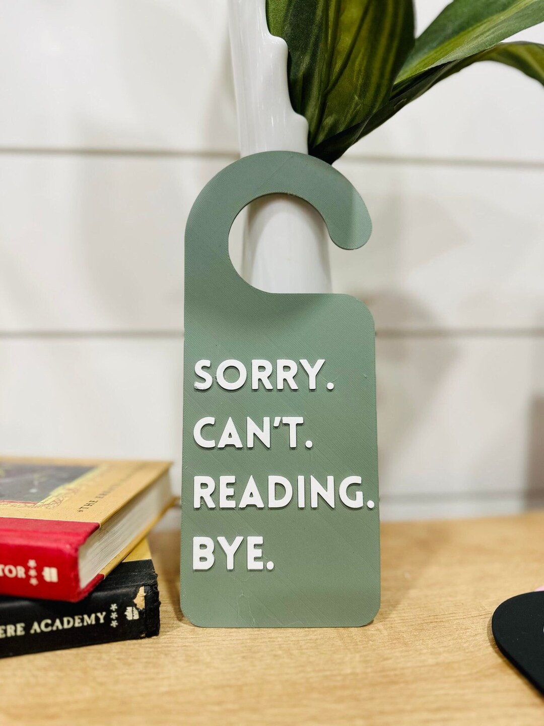 Sorry Reading Door Hanger choose Your Color Customizable Reading Nook ...