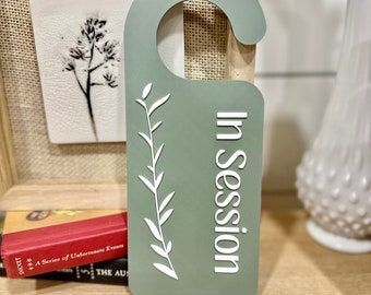 In Session Door Hanger Sign Door Sign Hanger Office Sign Do Not Disturb ...