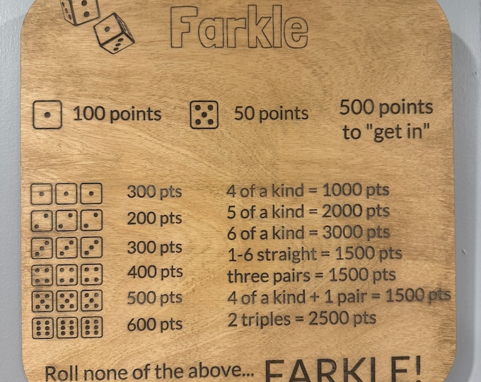 Custom Leather Farkle Tray Only (no Dice Cup) - Etsy