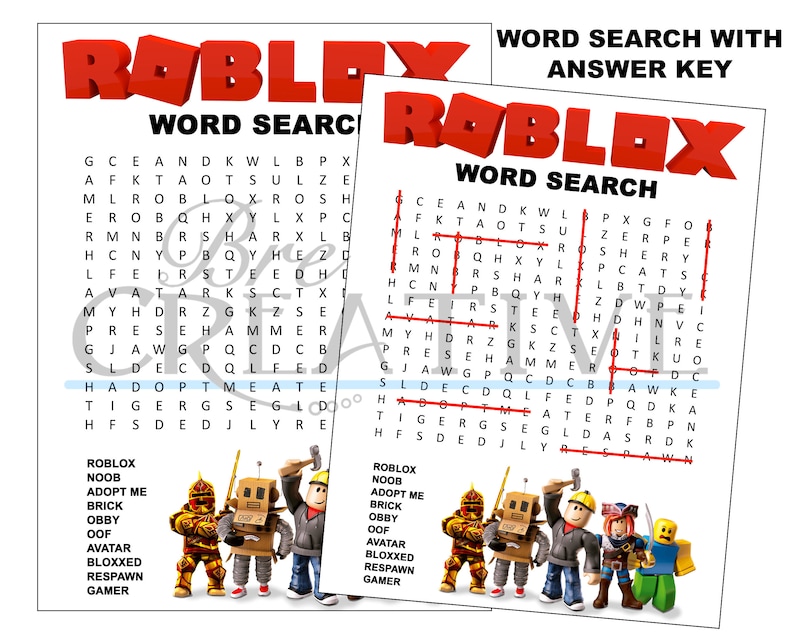 Roblox Party Games, Digital Download, Birthday Party Activities - Etsy