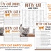 Kitty Cat Themed Party Games, Birthday Party, Digital Download - Etsy