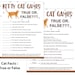 Kitty Cat Themed Party Games, Birthday Party, Digital Download - Etsy