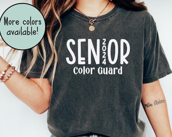 Comfort Colors Customized Colorguard Shirt, Retro Personalized Color ...