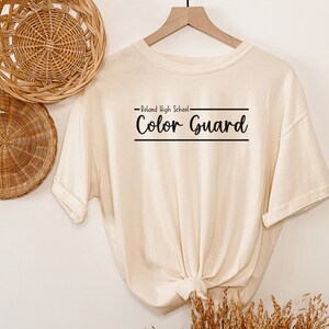 Comfort Colors Customized Colorguard Shirt, Retro Personalized Color ...