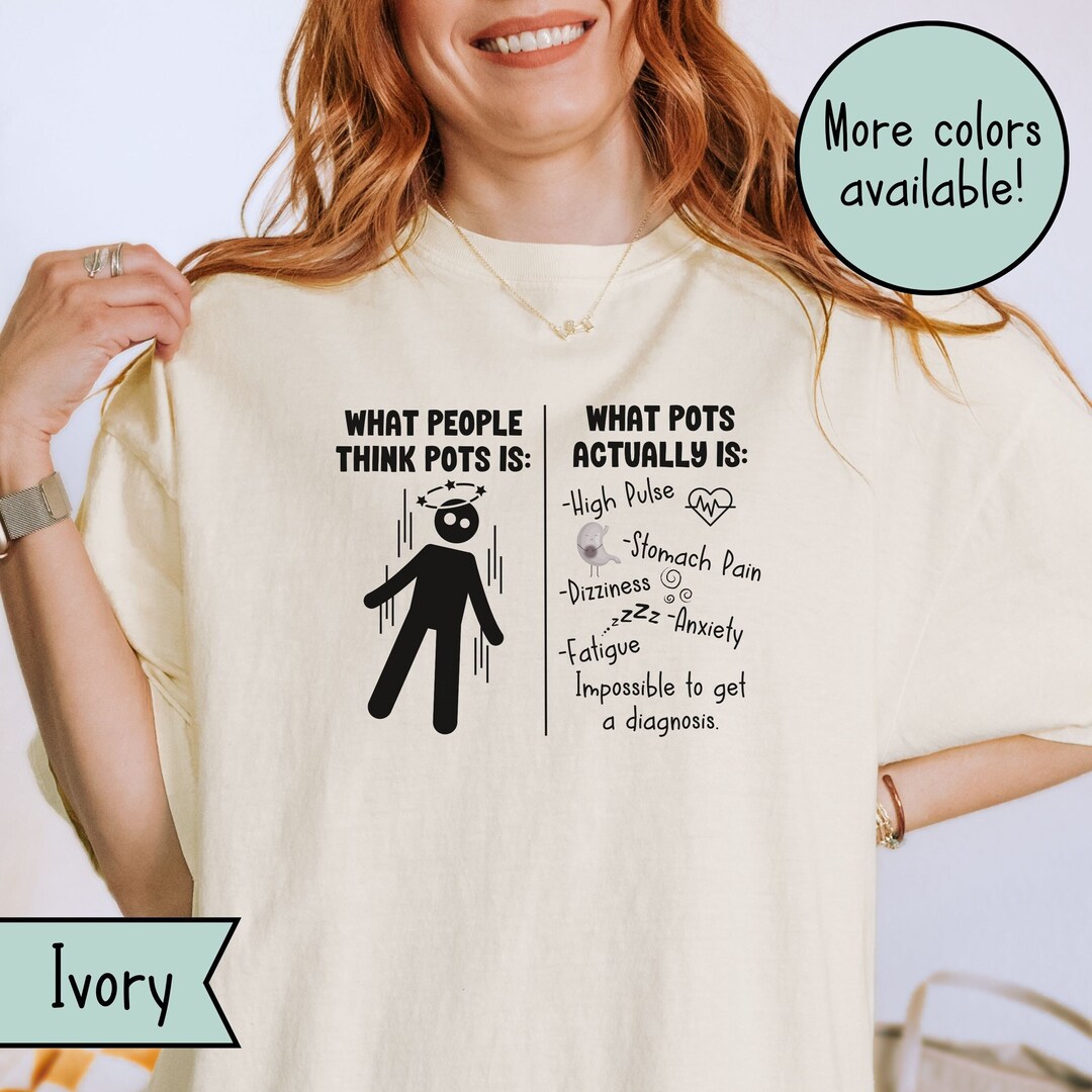 POTS Syndrome Comfort Colors Shirt, Postural Orthostatic Tachycardia ...