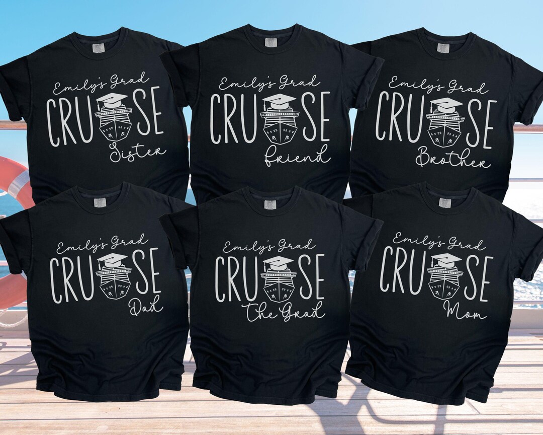 Custom Family Graduation Cruise Shirts, Matching Family Graduation ...