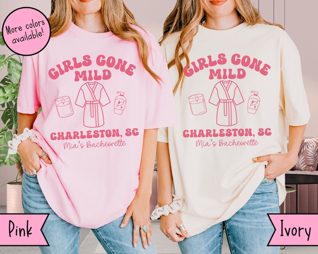 Custom Girls Gone Mild Shirts, Girls Gone Mild Bachelorette Tshirts, Pjs and Prosecco Tees ...