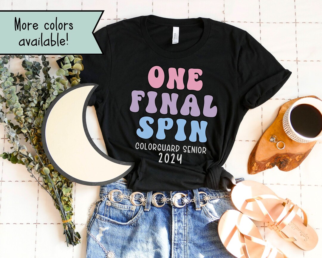 Customized Colorguard Senior Shirt, Retro Personalized Color Guard Team ...