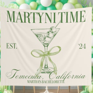 Custom Bikinis and Martinis Tapestry, Bikini Martini Bachelorette Decor ...