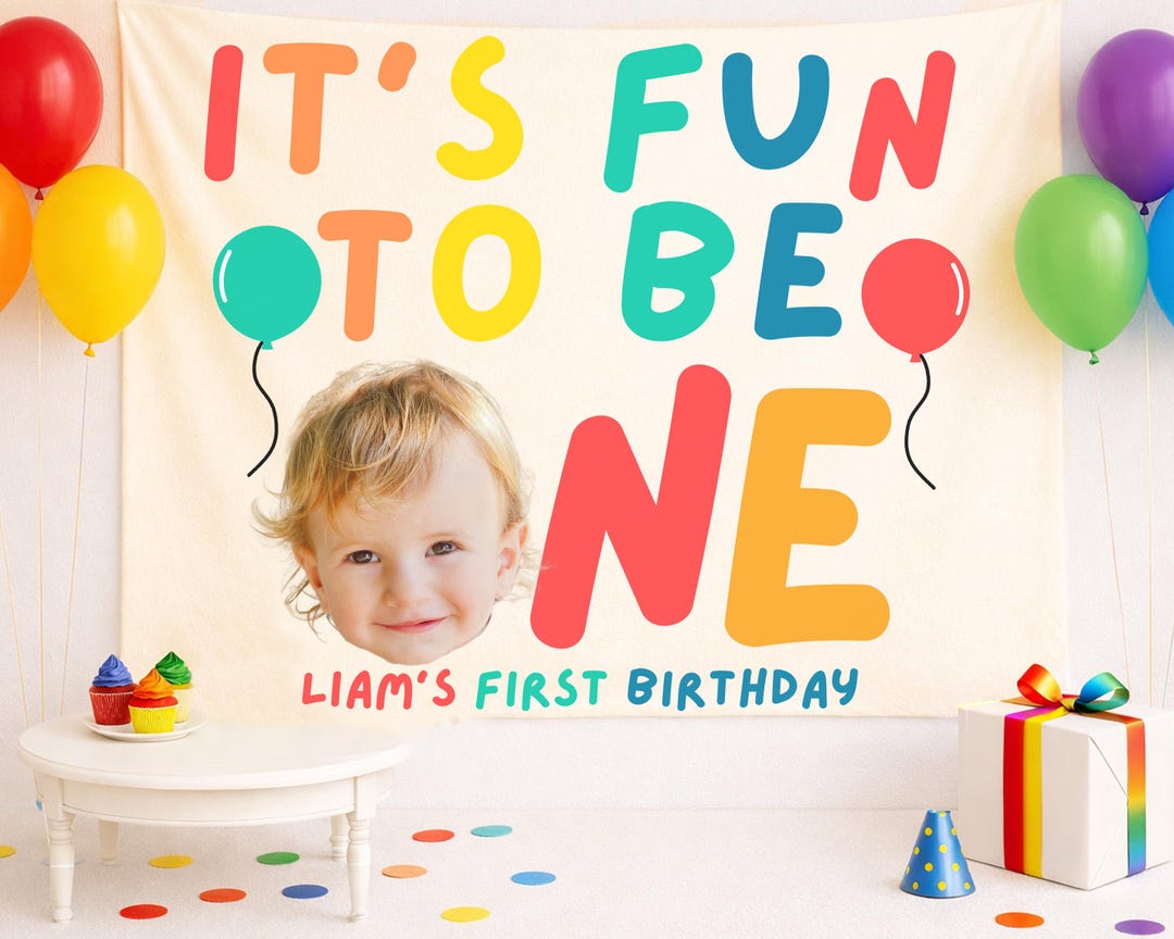 It's Fun to Be One Birthday Party Decor, Boys Fun First Birthday ...