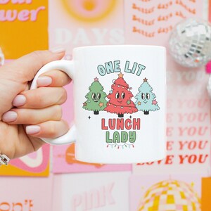 School Lunch Lady Christmas Mug, School Lunch Squad, Cafeteria Worker ...