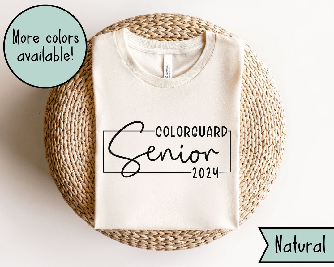 Customized Colorguard Senior Shirt, Retro Personalized Color Guard Team ...