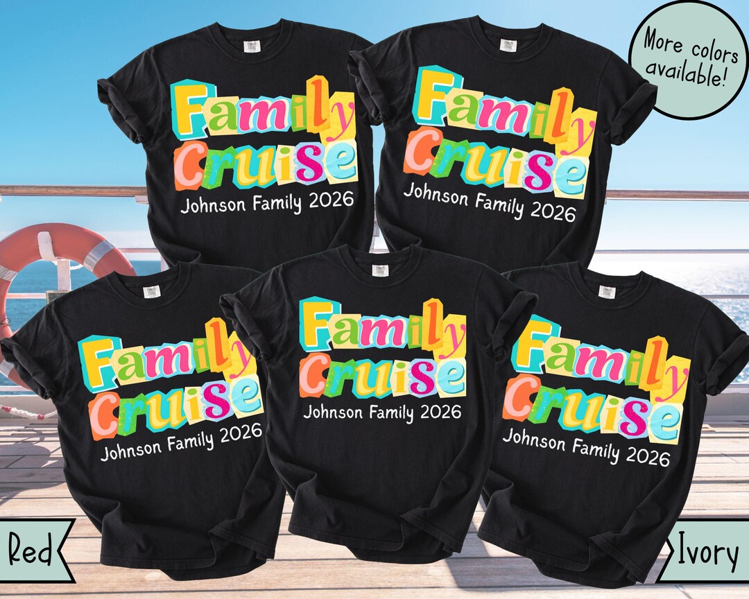 Funny Group Cruise Tees, Custom Matching Family Cruise Shirts ...