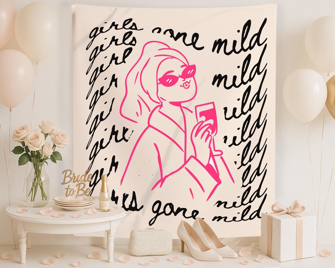 Custom Girls Gone Mild Bachelorette Tapestry, Girls Gone Mild ...