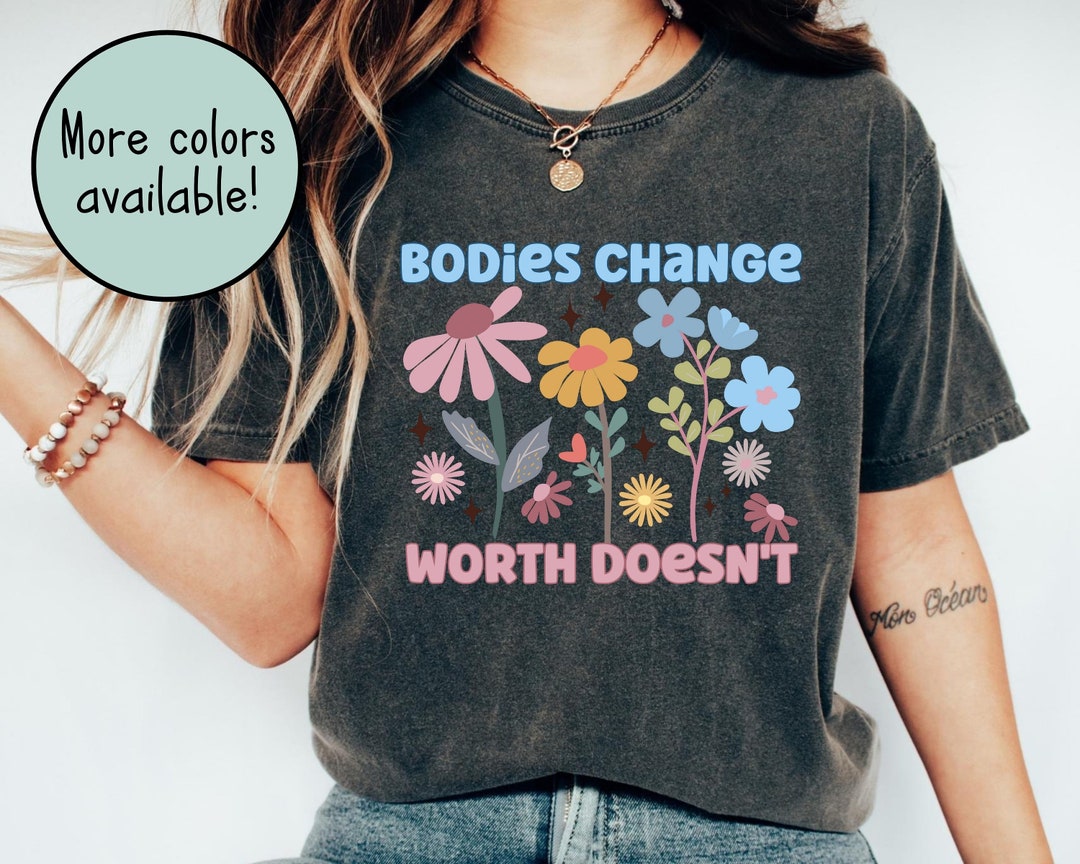 Eating Disorder Recovery Comfort Colors Shirt, ED Awareness Tee, Body ...