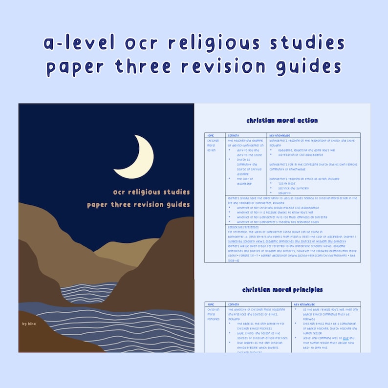 A-level OCR Religious Studies Paper Three Christianity Revision Guides ...